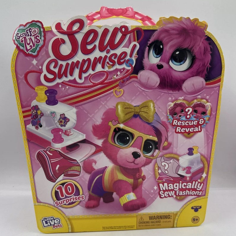 Little Live Pets Scruff-a-Luvs Sew Surprise Pink, Mystery Puppy or Kit ...