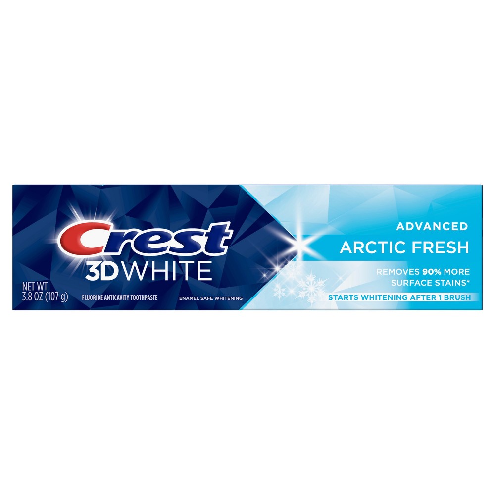 Crest 3D White Advanced Teeth Whitening Toothpaste, Arctic Fresh ...