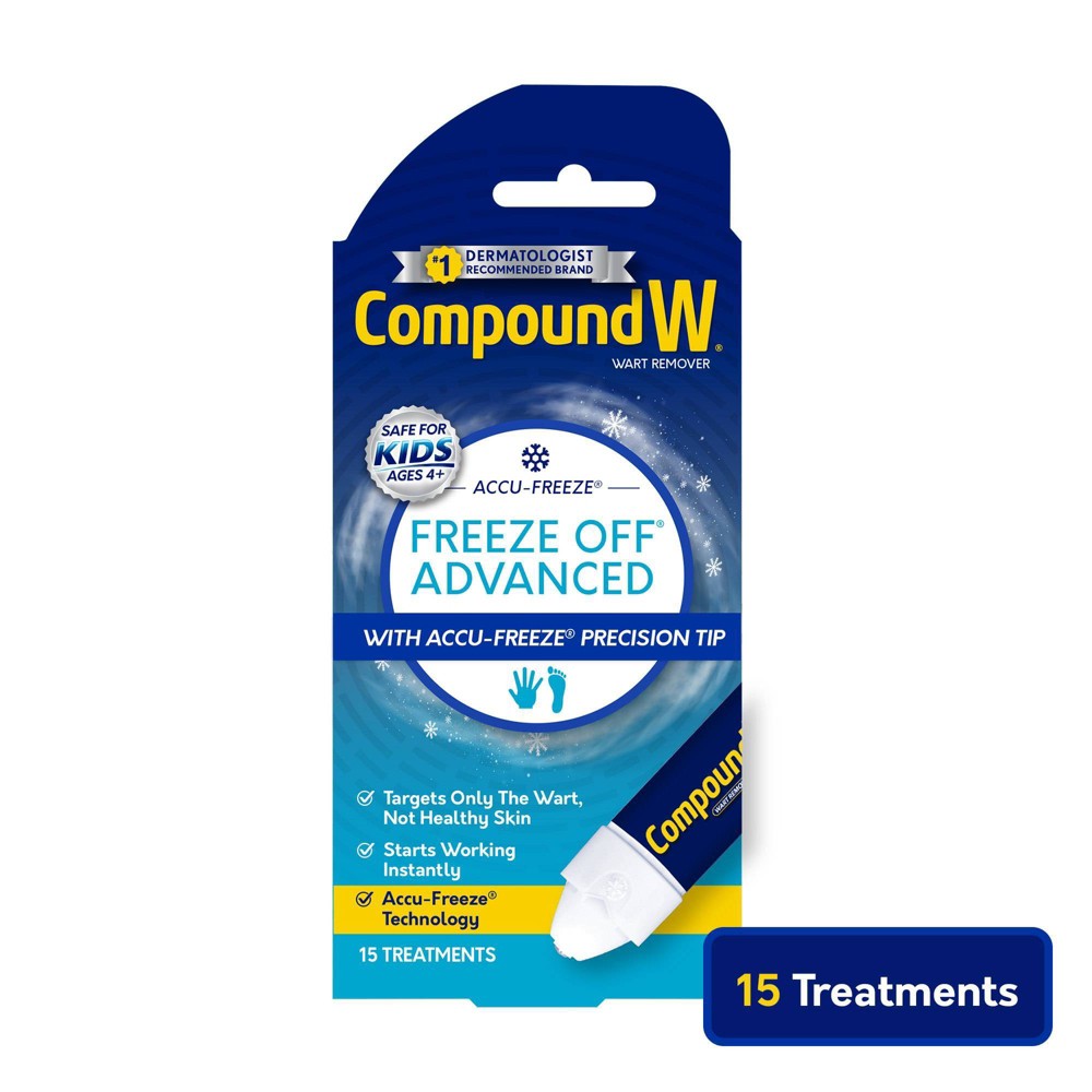 Compound W Freeze Off Advanced Wart Remover with Accu-Freeze - 15 Appl ...