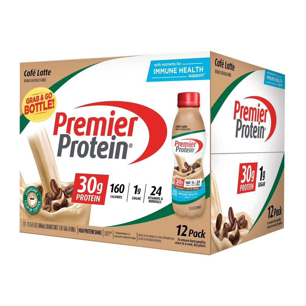 Premier Protein Nutritional Shake - Caffe Latte - 11.5oz/12ct — Total ...