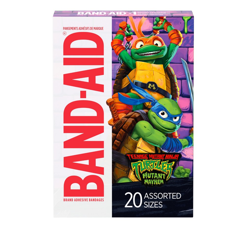 Band-Aid Brand Adhesive Bandages for Kids' - Nickelodeon TMNT - Assort ...