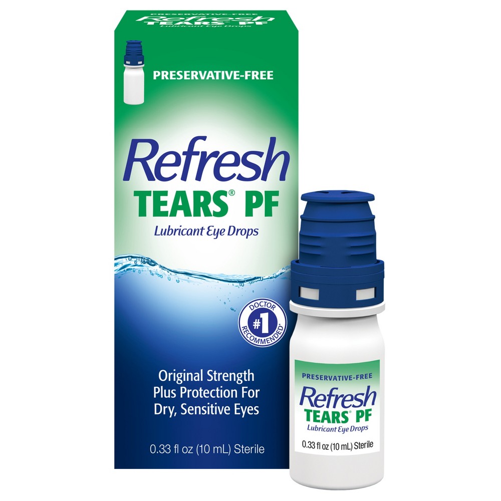 Refresh Tears PF Preservative Free Eye Drops - 0.33 fl oz/10mL — Total ...