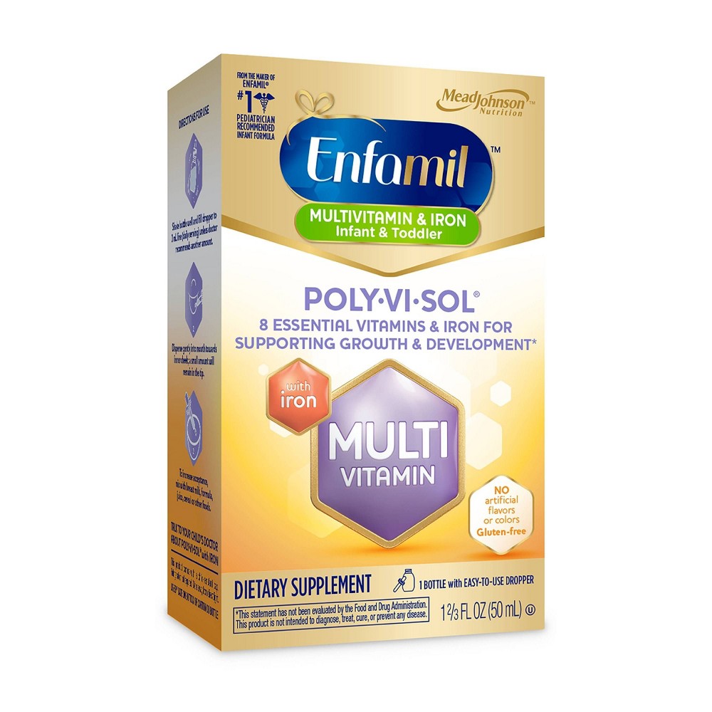 Enfamil Poly-Vi-Sol Multivitamin Dietary Supplement Drops - 1.69oz ...